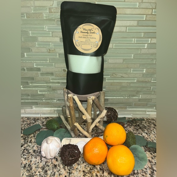Hand Crafted | Bath & Body | Bath Salts For Soaking Orange Peel 2oz ...